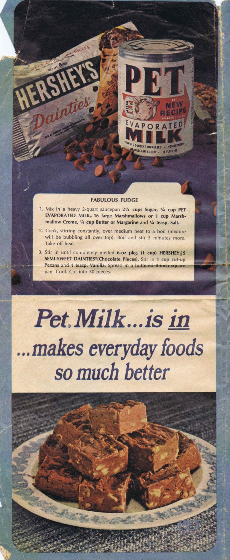 Pet Milk Fabulous Fudge - vintage.recipes