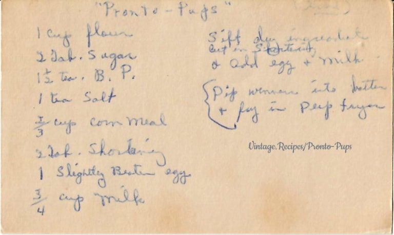 Pronto Pups - vintage.recipes