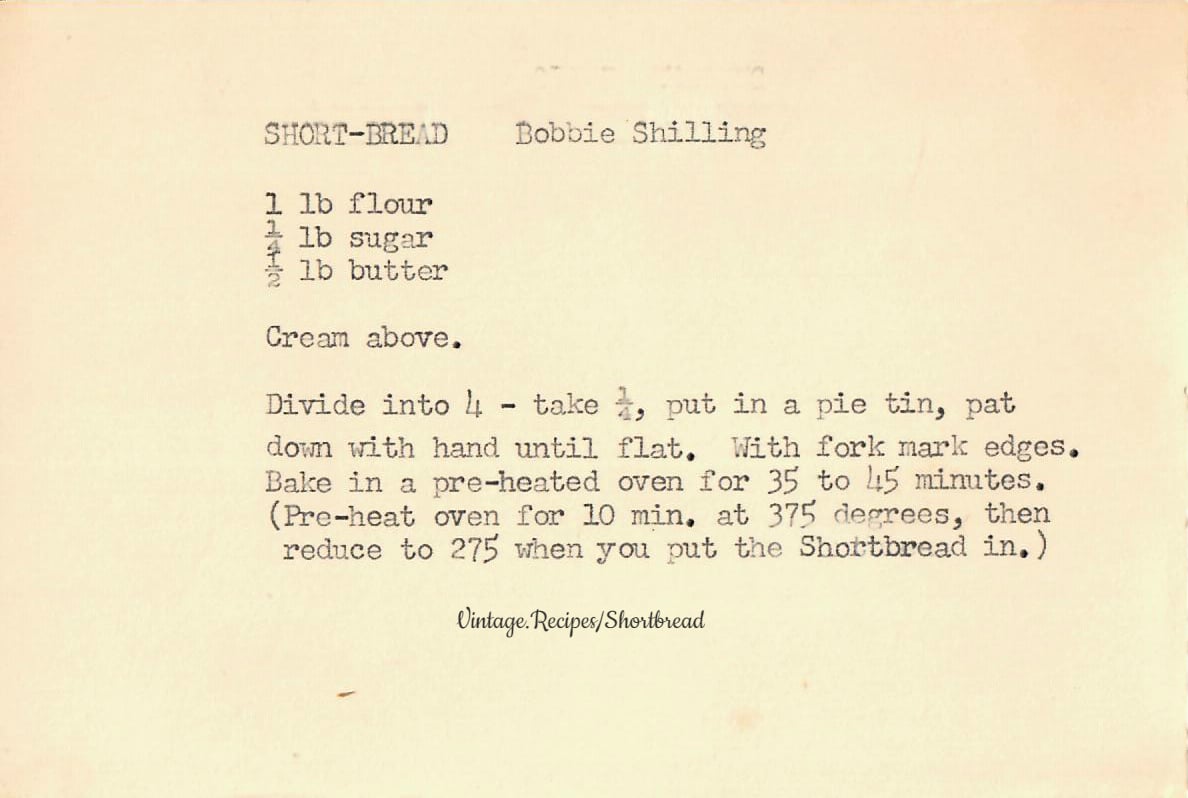 Shortbread - vintage.recipes