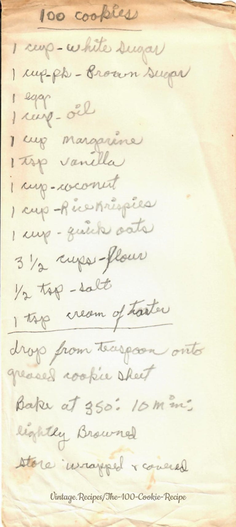 100 Cookies - vintage.recipes