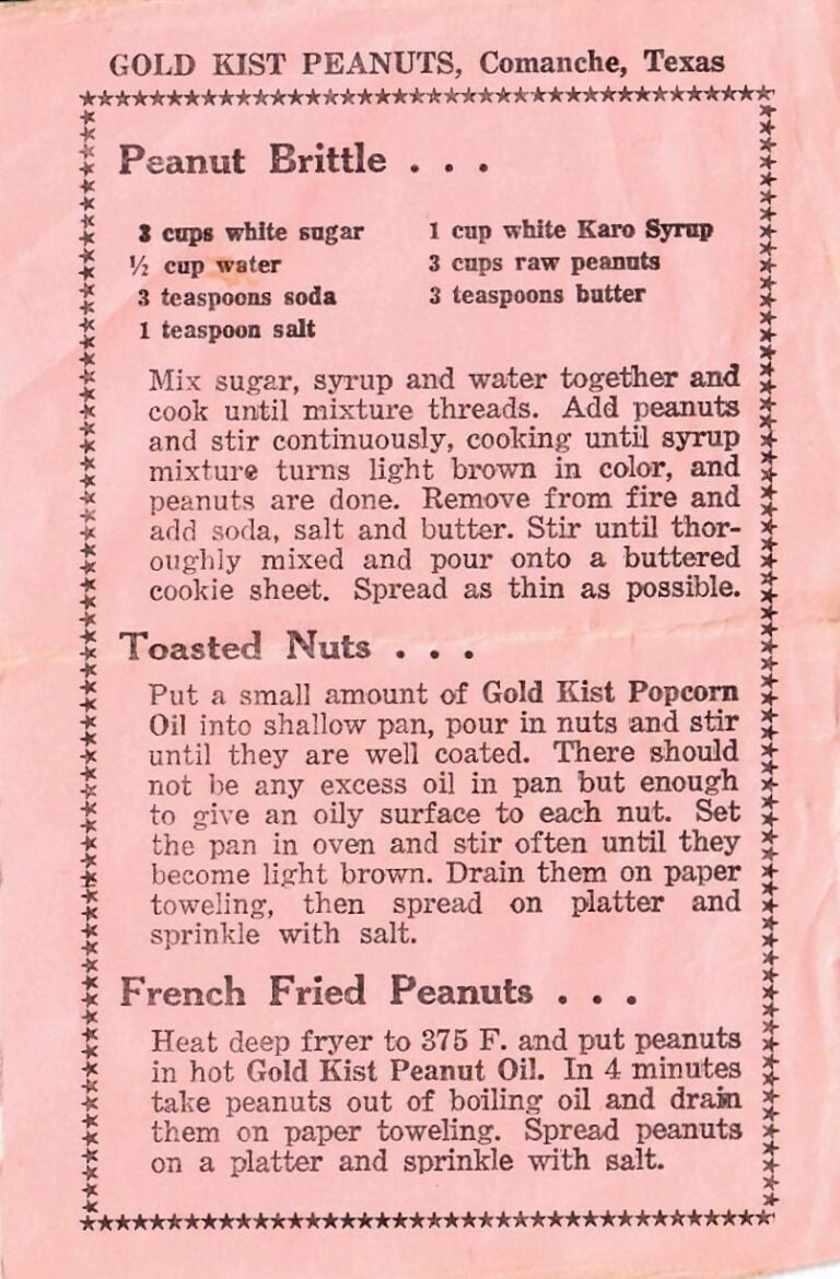 Gold Kist Peanuts - vintage.recipes