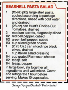 Seashell Pasta Salad - vintage.recipes